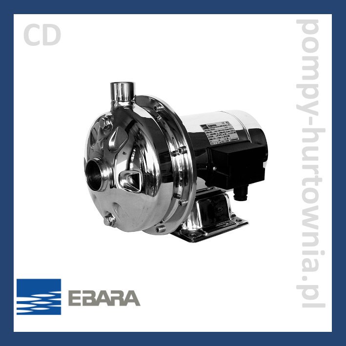 Pompa pozioma 1-stopniowa Ebara CD - stal nierdzewna AISI 304 - Pompy Hurtownia