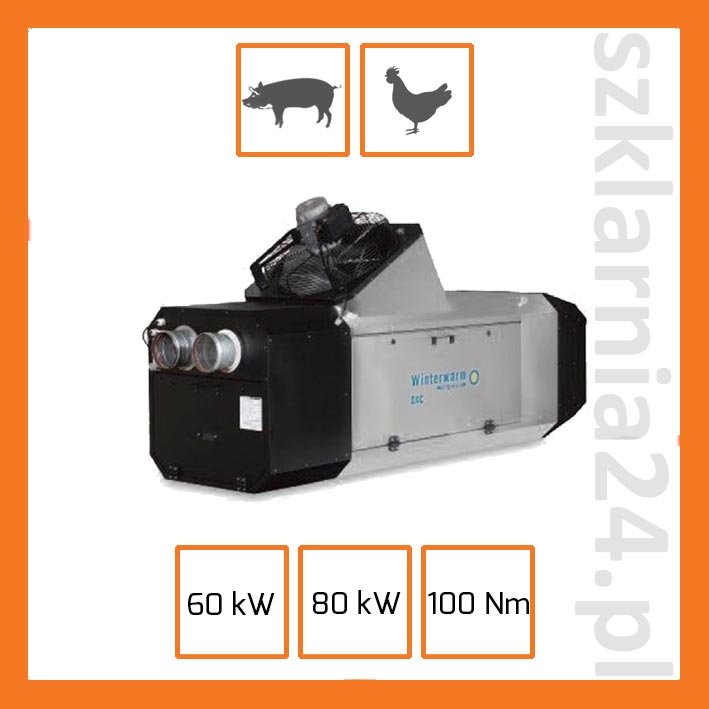 Nagrzewnica gazowa WinterWarm DXC, zamknieta komora spalania - Szklarnia 24